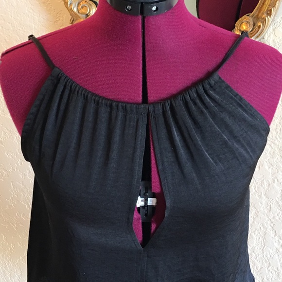 silence + noise | Tops | Silence Noise Black Keyhole Tank Size Small ...